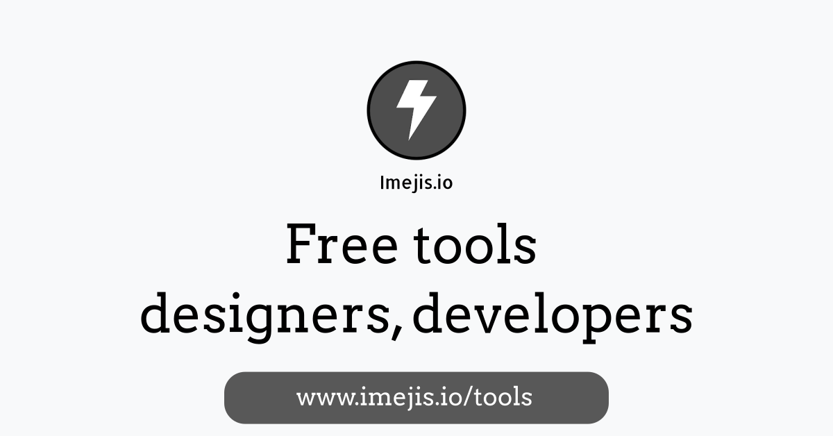 Free tools for social marketers and designers. - Imejis.io